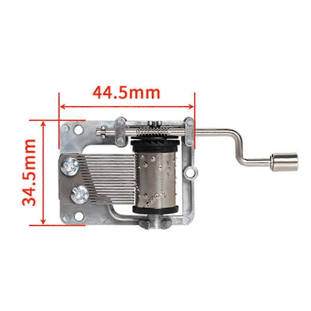 Hand Crank Music Box, DIY Piano Model Music Box Movement Accessories ...