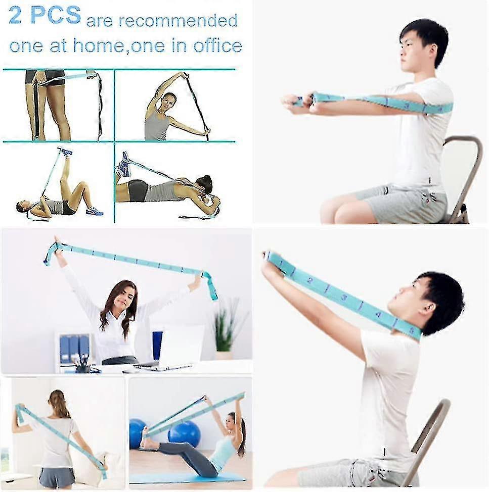 Flexibility Yoga Stretch Strap With Loops - Stretching Straps Hamstring ...