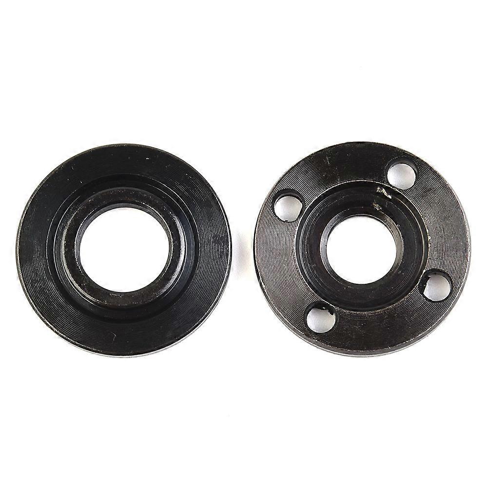 1 Pair Angle Grinder Flange Nut Inner Outer Round Metal Pressure Plate ...