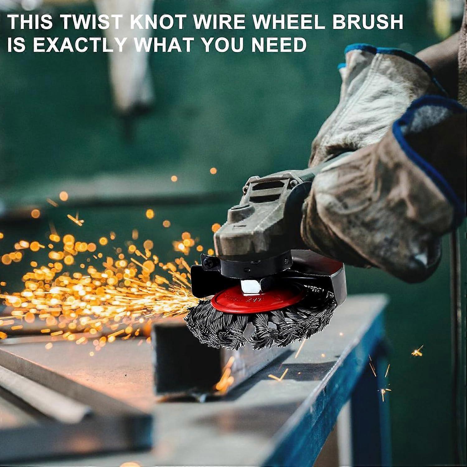 4pcs Angle Grinder Wire Brush: M14 125mm Wire Brushes for Angle Grinder ...