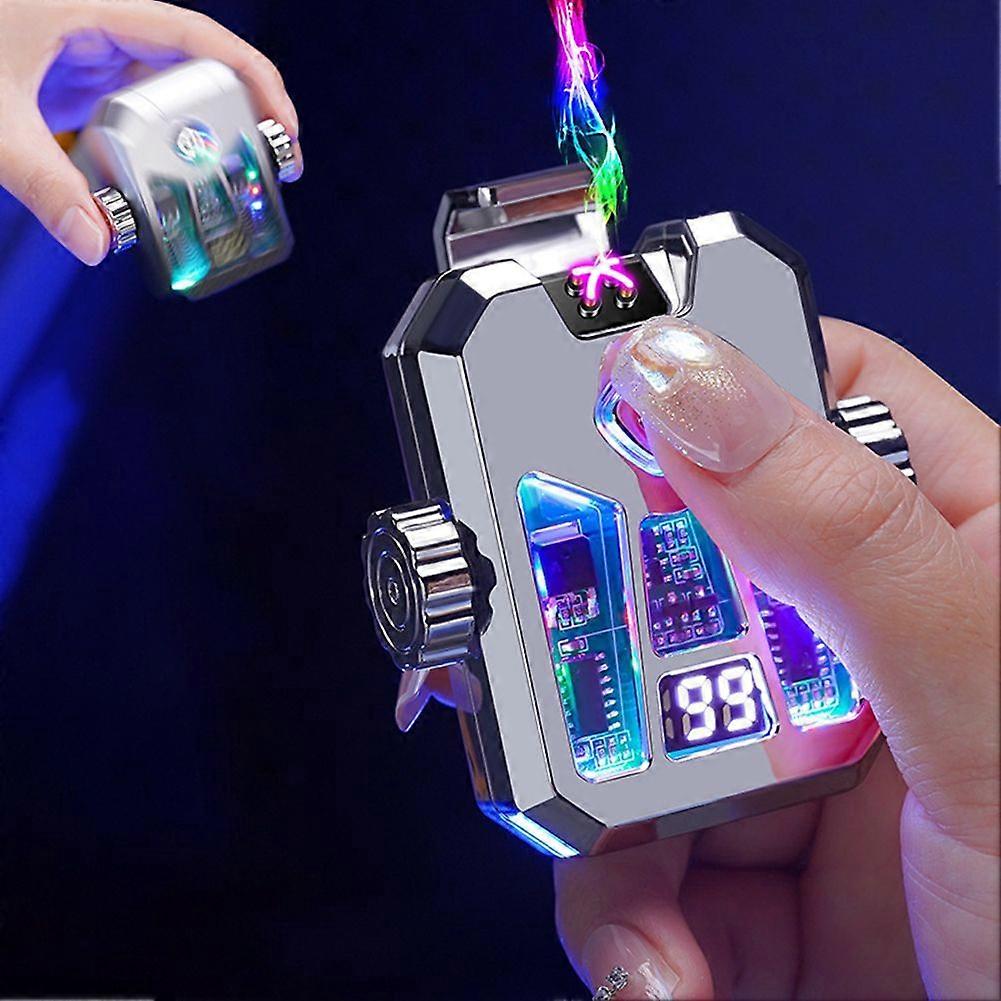 Rechargeable Electric Lighter with COB Light, Double Arc Plasma, Unique ...
