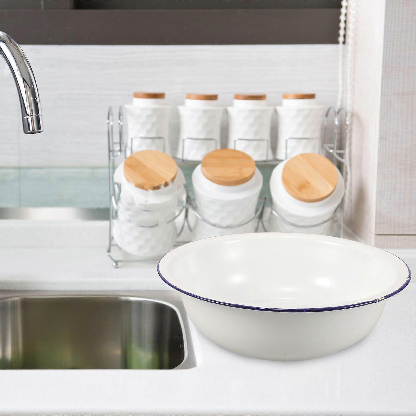 Enamel Foot Wash Basins, Old Fashioned Footbath Retro Foot Soak Basin ...