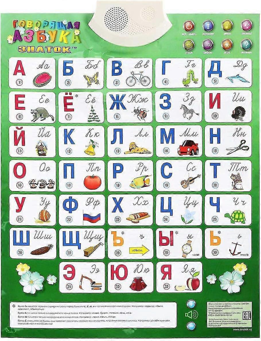 Russian Alphabet Electronic Mat / Azbuka By By Znatok | Fruugo UK