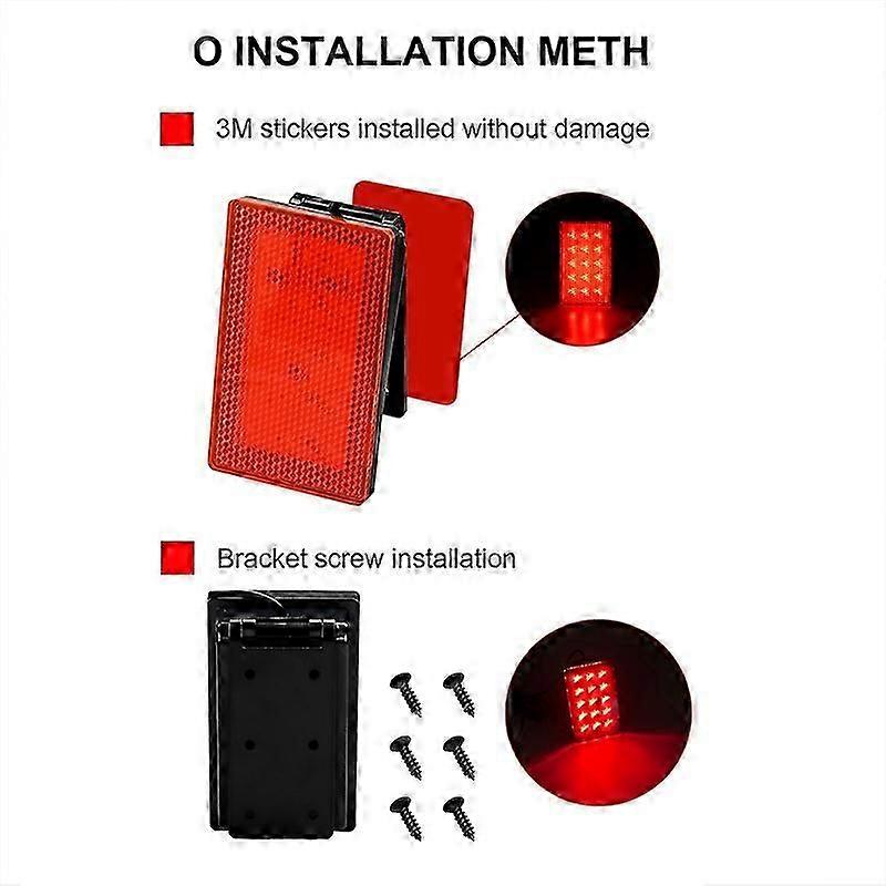 12V F1 Style 15 LED Rear 3rd Third Strobe Flashing Universal Car Lights Tail Brake Stop Light ...