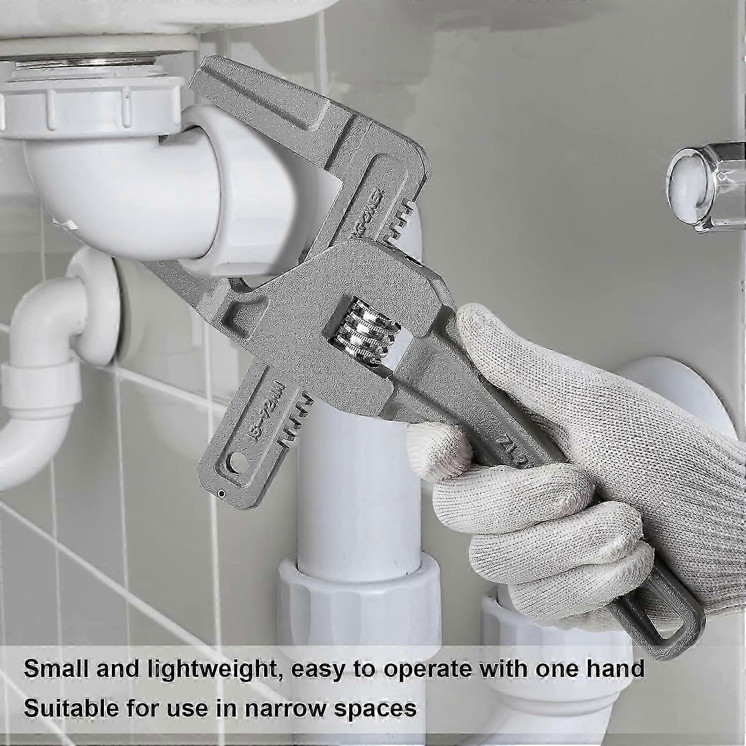 Adjustable Spanner Wide Jaw, 250mm (10 Inch)Aluminium Adjustable Wrench ...