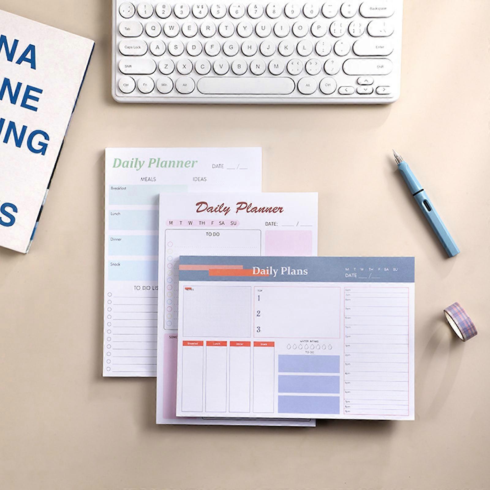 Daily Planner Pad Organiser To Do List Schedule Meal Planner Sheet Tear ...