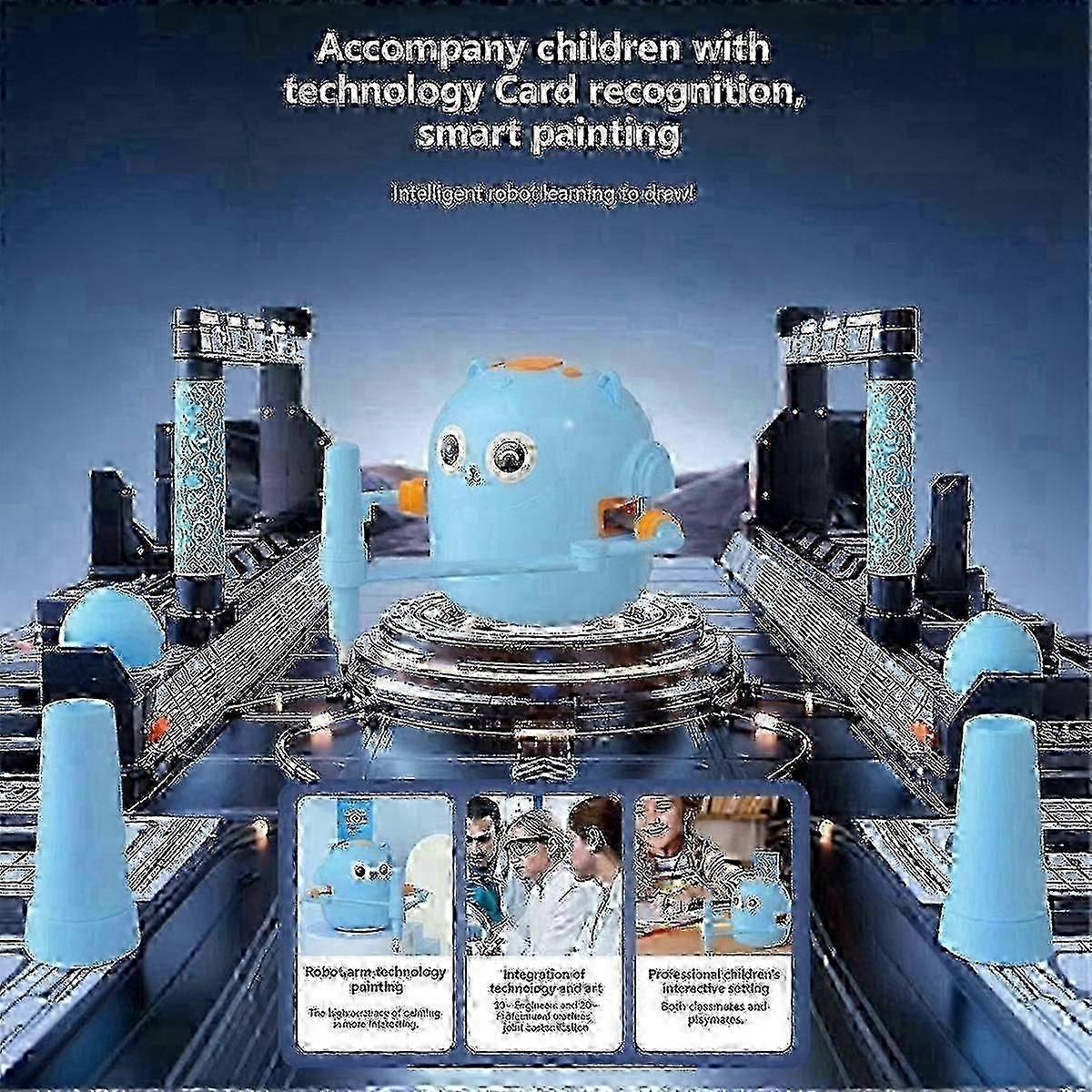 2025 Interactive Educational Drawing Robot, 100 Drawing Cards ...