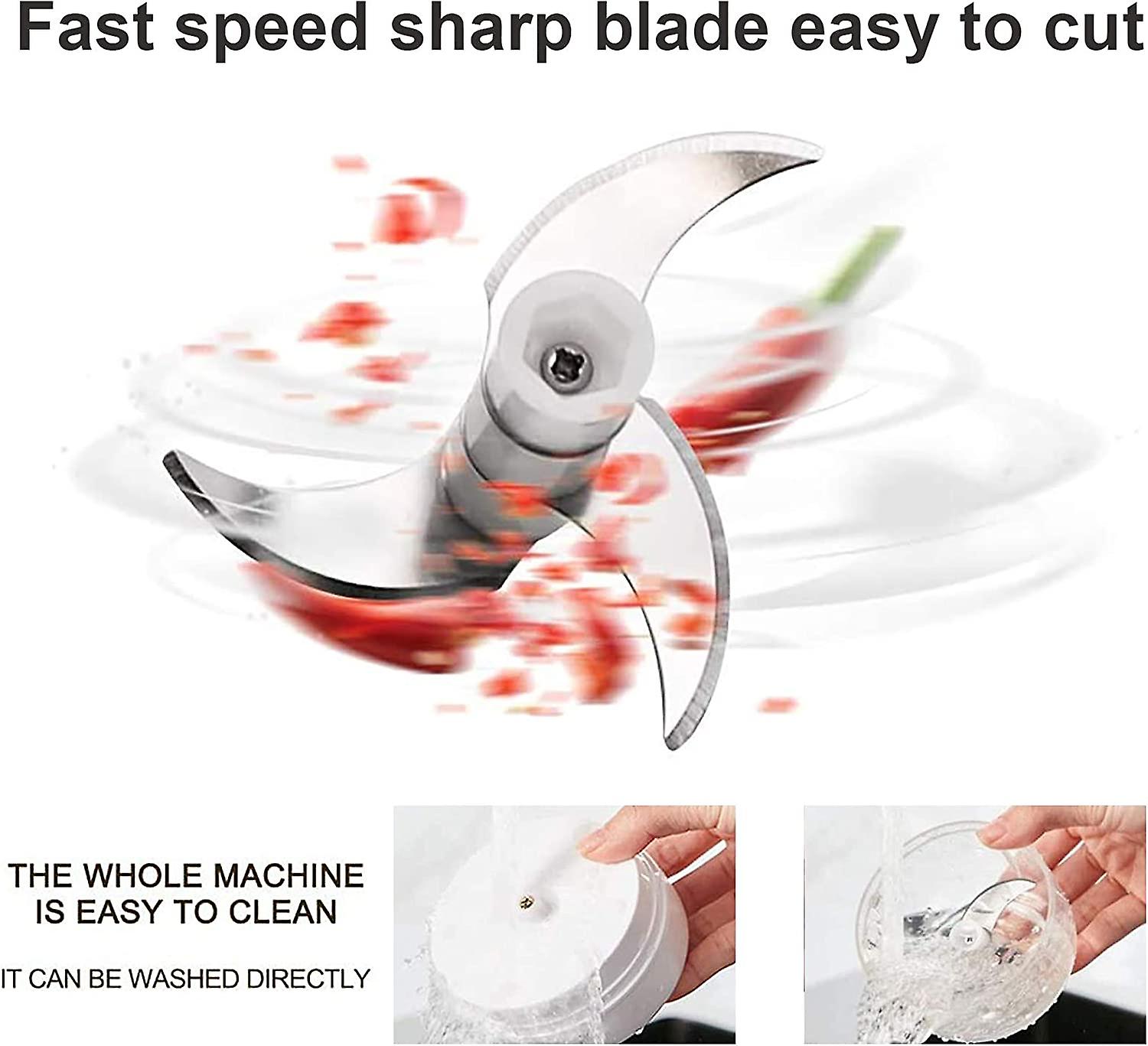 Mini Vegetable Chopper, Electric Mini Garlic Chopper, Food Processor ...