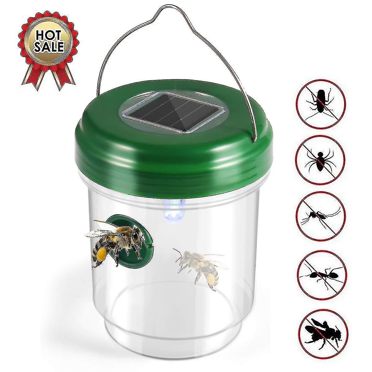Wasp Trap Fruit Fly Trap Outdoor Solar Led Insect Trap Bee Trap Fly ...