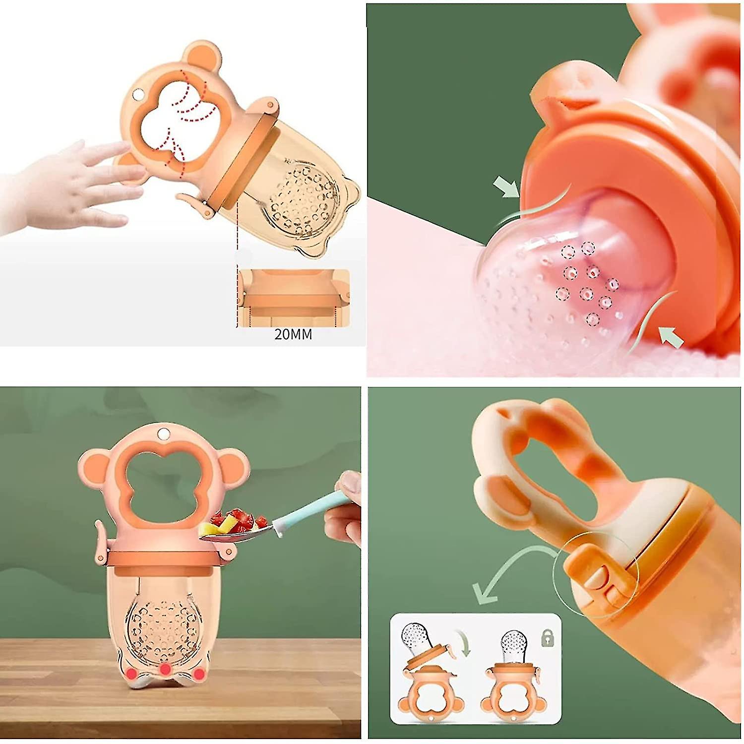 Baby Fruit Feeder Silicone Fresh Food Feeder Pacifier Mesh Feeder ...