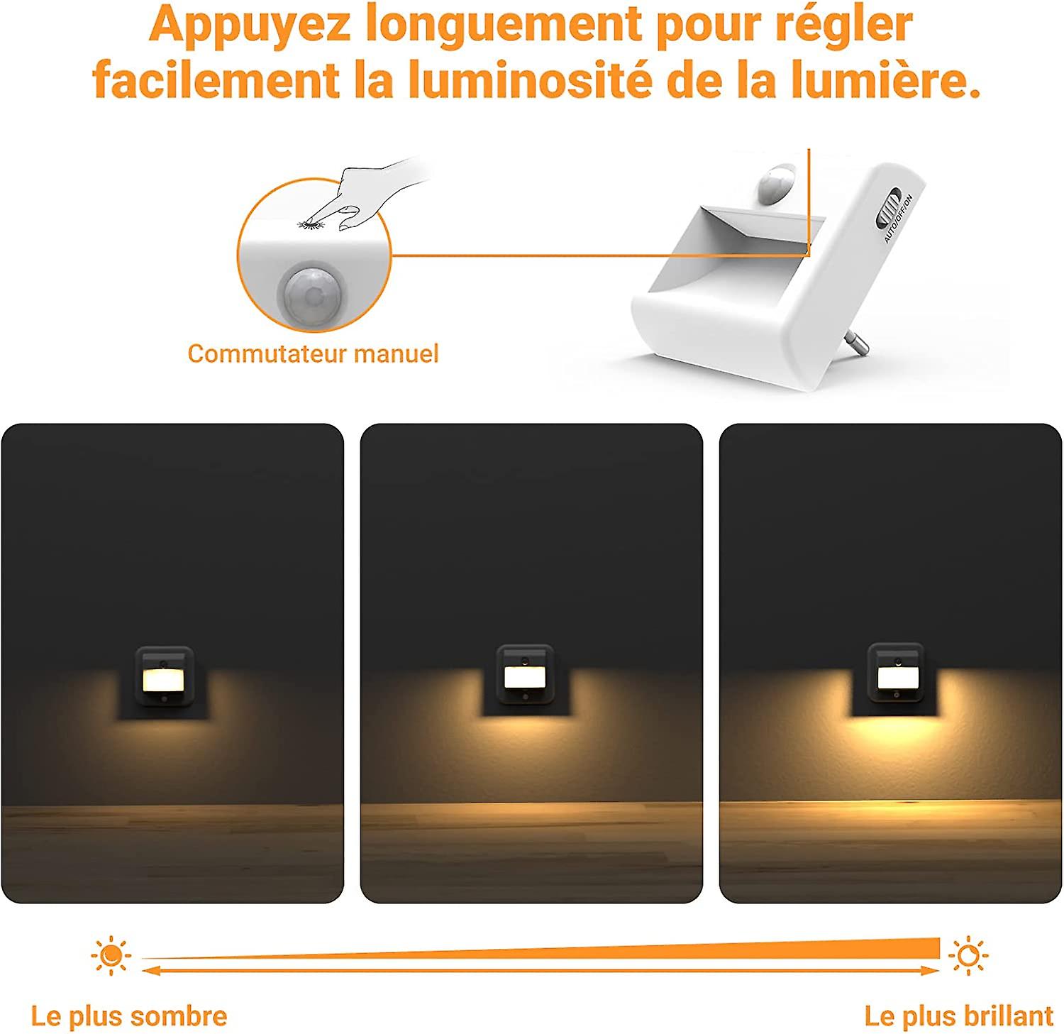 Motion Sensor Night Light Electrical Outlet - [2 Pack] Motion Sensor ...