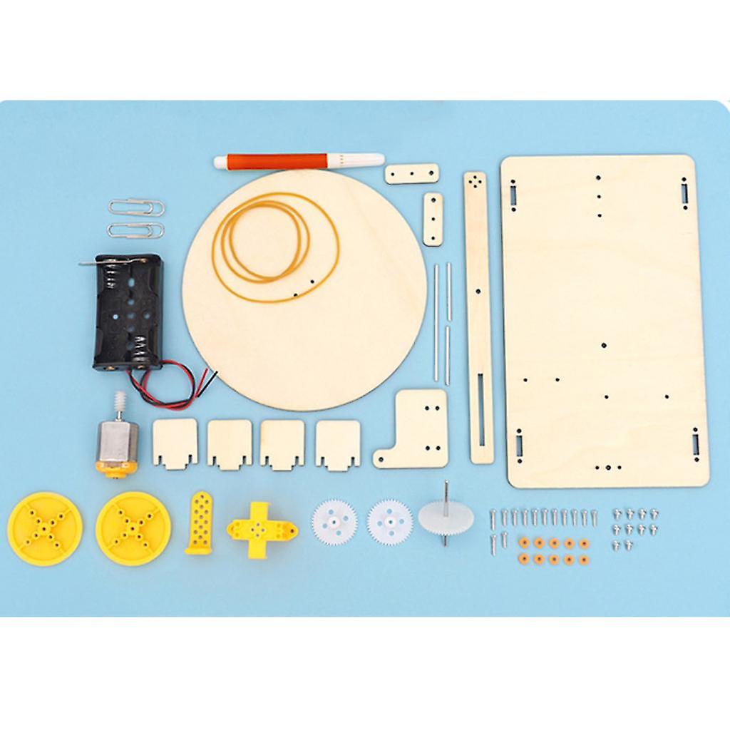 DIY Electric Plotter Drawing Robot Model Kids Science Educational Toy ...