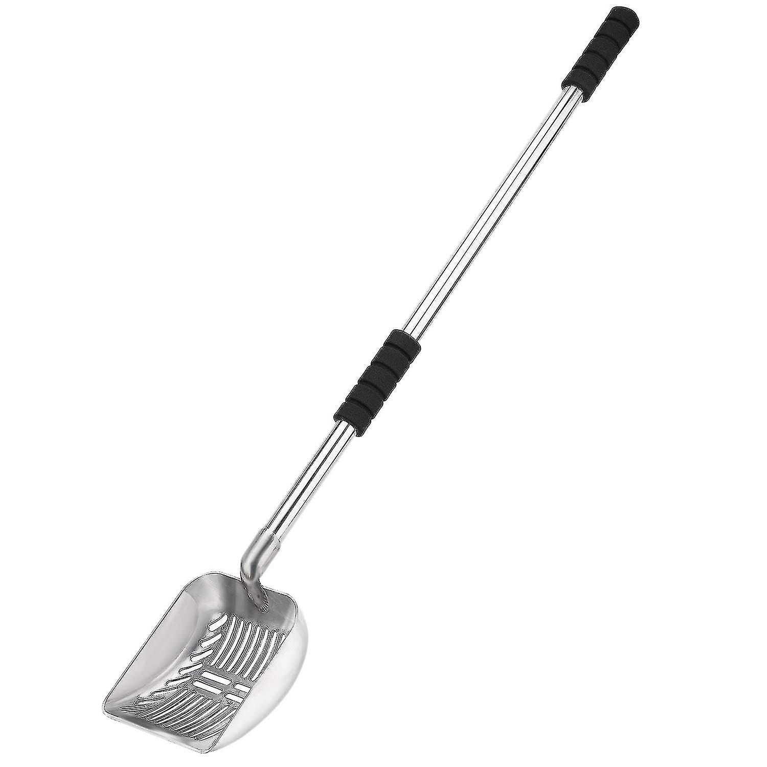Metal Cat Litter Scoop With Deep Shovel And Long Handle Detachable Stainless Steel Non-stick Cat ...
