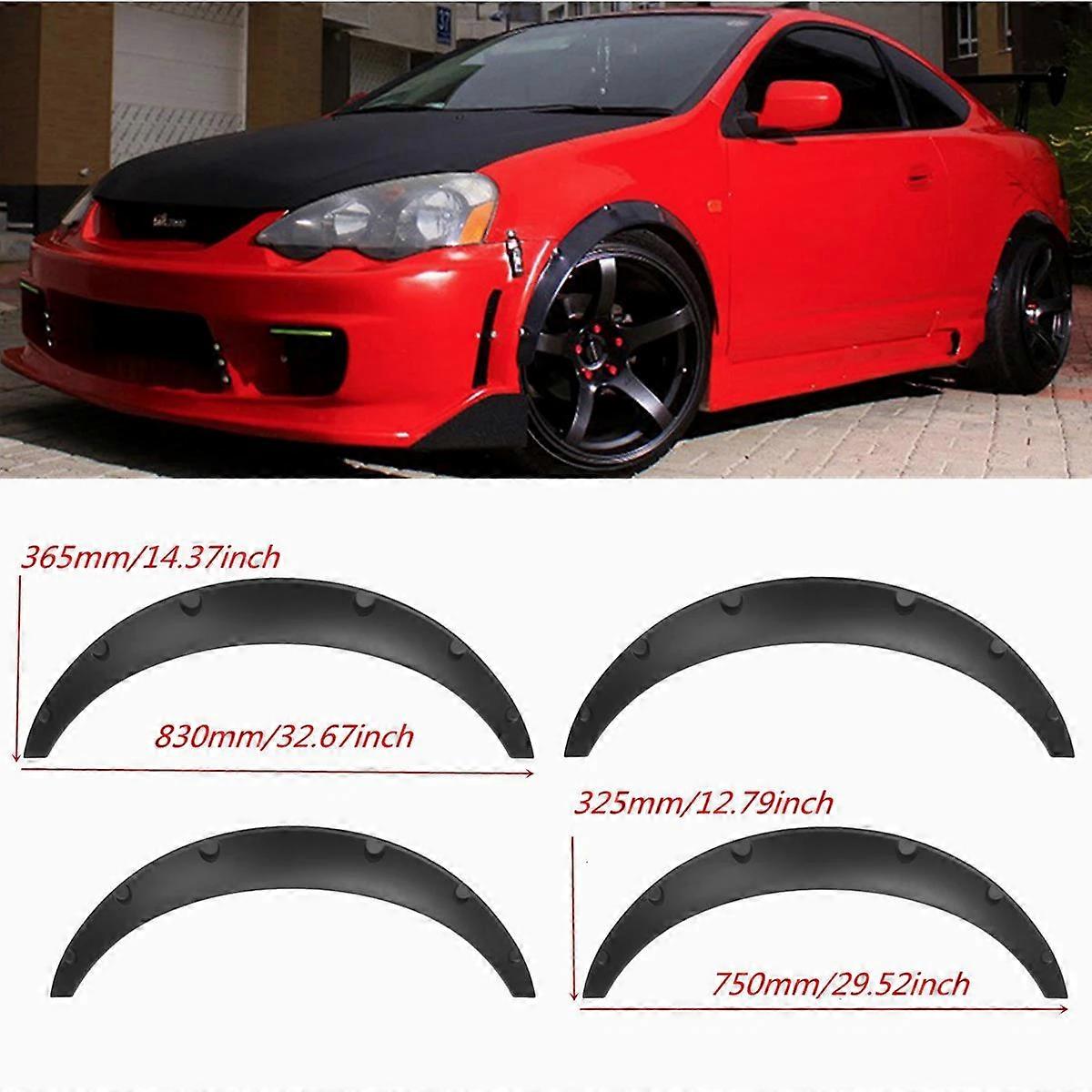 Universal Jdm Car Guard Flares Fenders Body Wheel Arches Wide Flexible ...