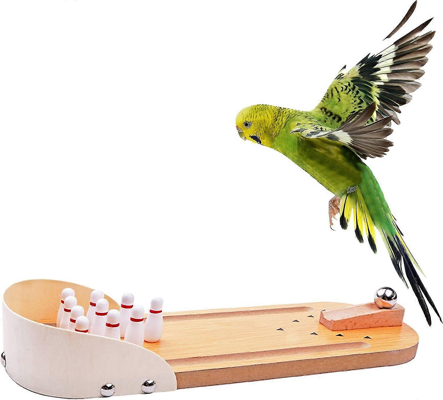 Table Top Mini Bowling Game Set - Tabletop Wooden Board Mini Arcade ...
