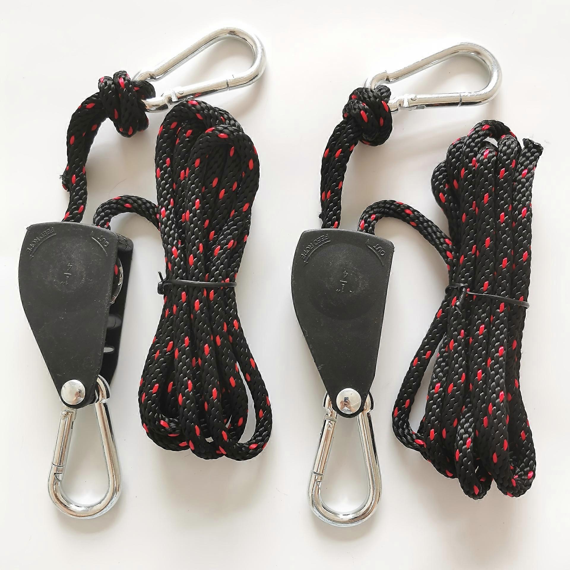 4pcs 1/8 Camping Rope With Ratchet Pulley, Ourdoor Guy Lines Adjustable ...