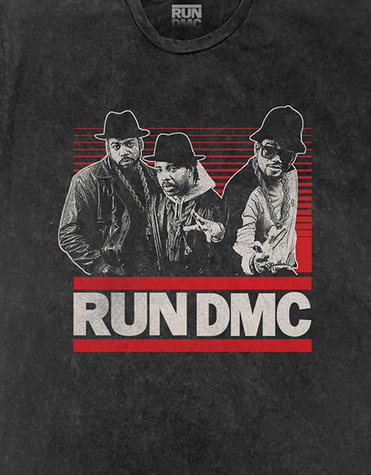 Run DMC Gradient Bars Dip Dye T Shirt | Fruugo US