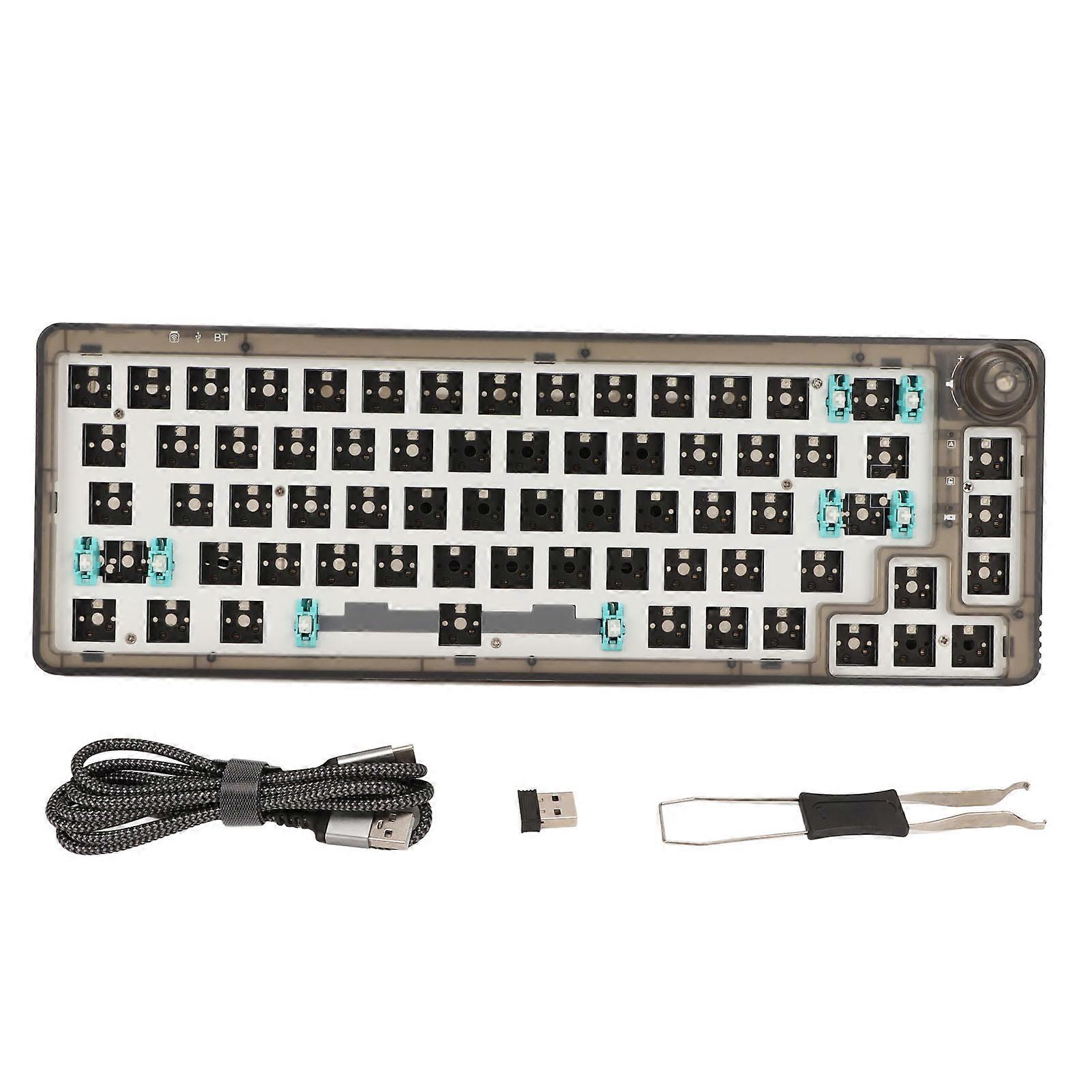 Modular Mechanical Keyboard RGB DIY 67 Key Hot Swappable 3pin 5pin ...