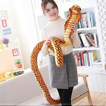 Fsw 240cm Lifelike Snake Plush Toy Giant Reallife Cobra Stuffed Long ...
