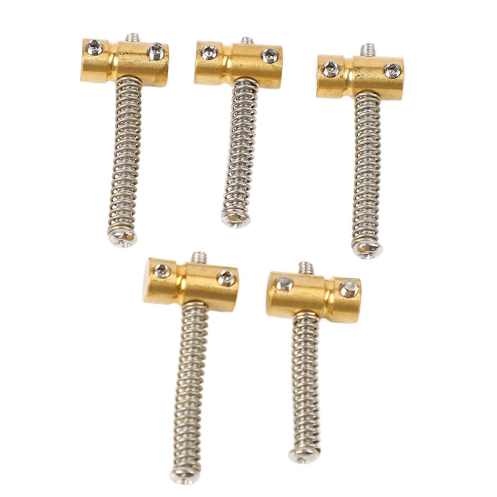 5 Pcs Compensated Saddles Better Resonance Brass Vintage Electric Bass ...