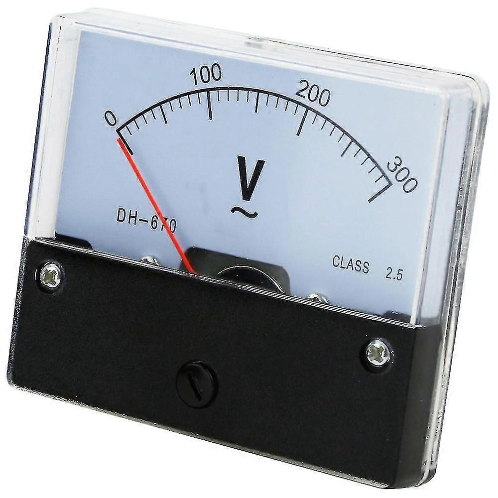 Rectangle Ac 0-300v Gauge Analog Voltage Panel Meter Voltmeter Dh670 ...