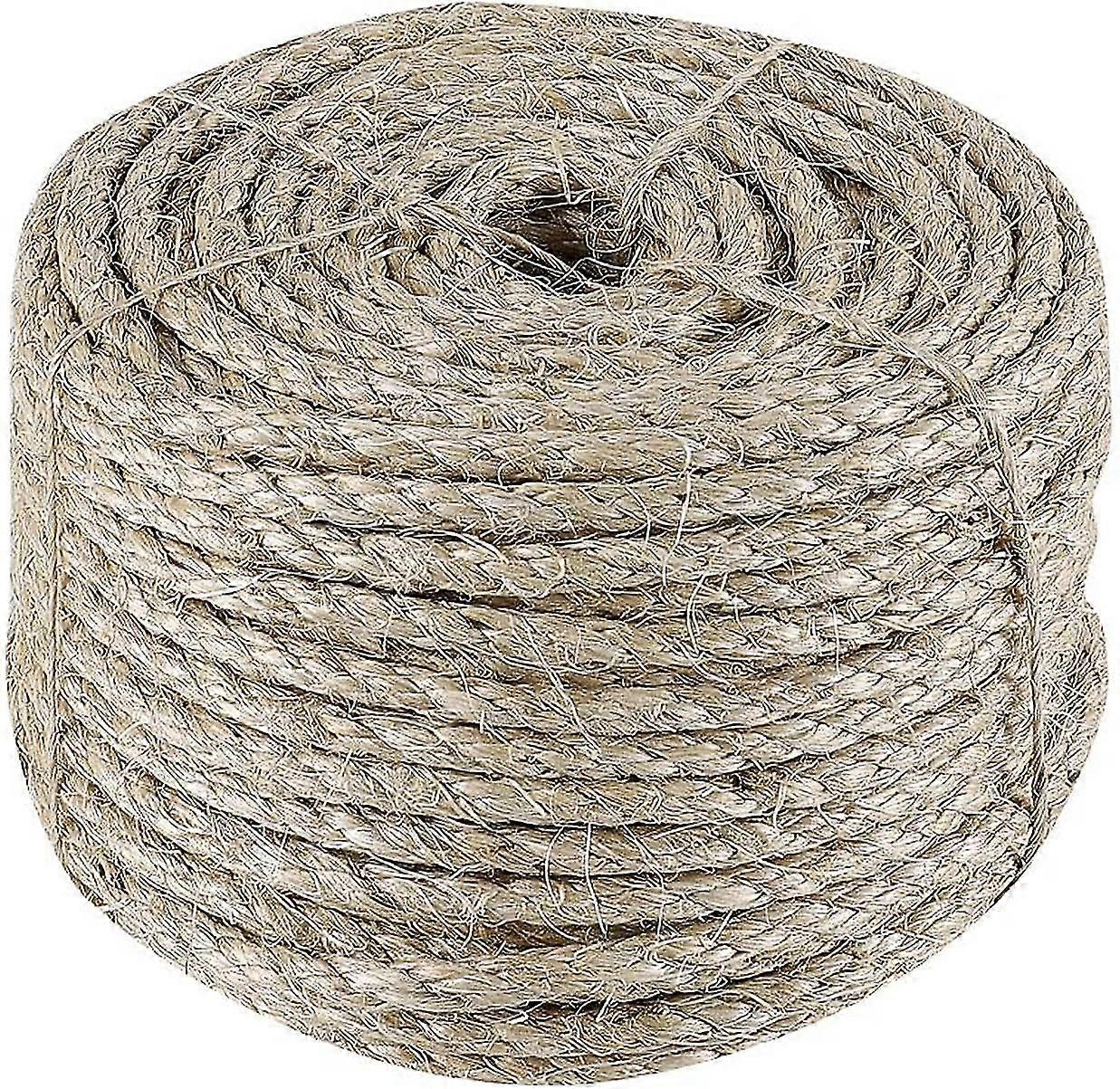 Sisal Rope Cat Tree Rope, 6mm (50m) Replacement Rope Jute Rope, As Cat ...