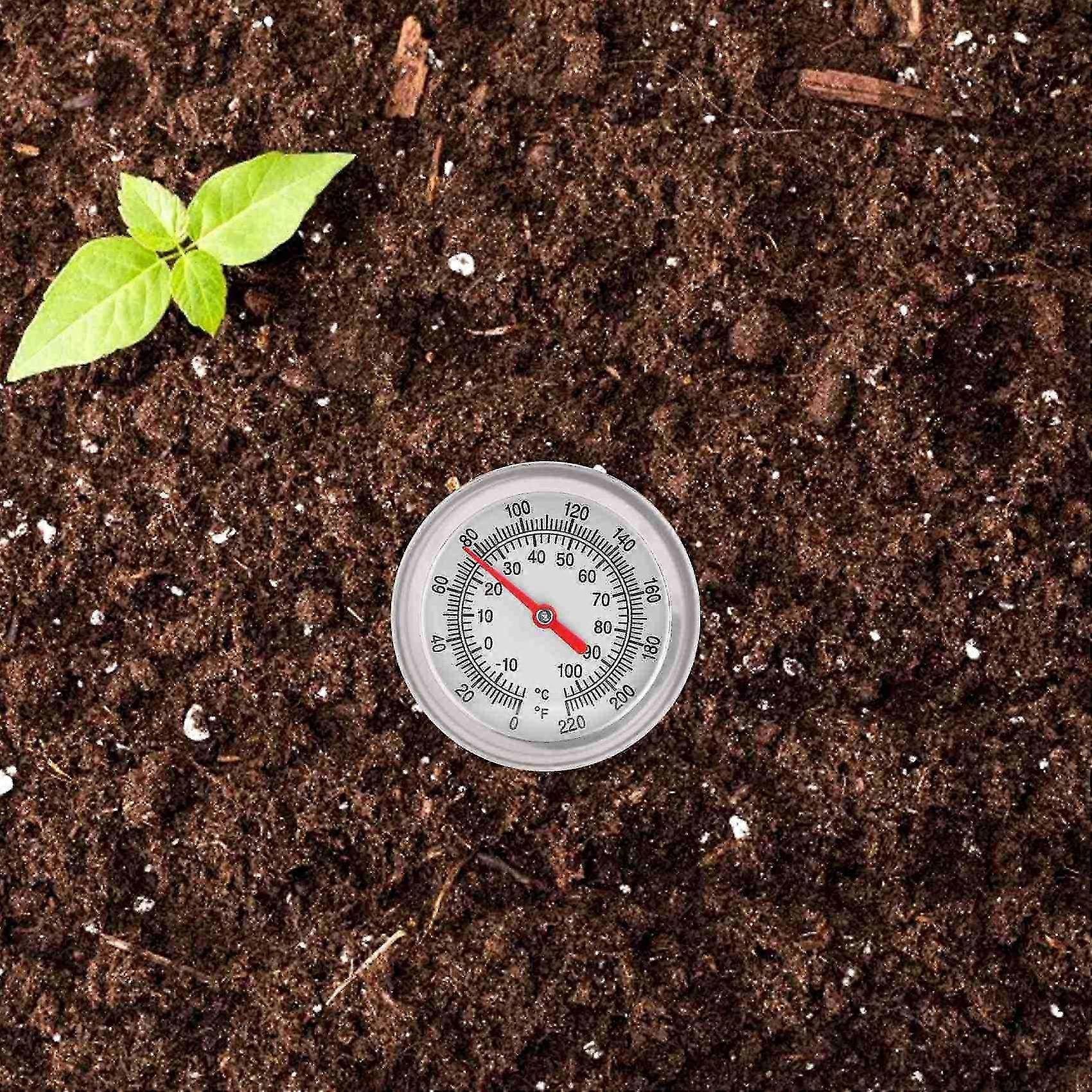 Compost Soil Thermometer 50 Cm Length Stainless Steel Measuring | Fruugo UK