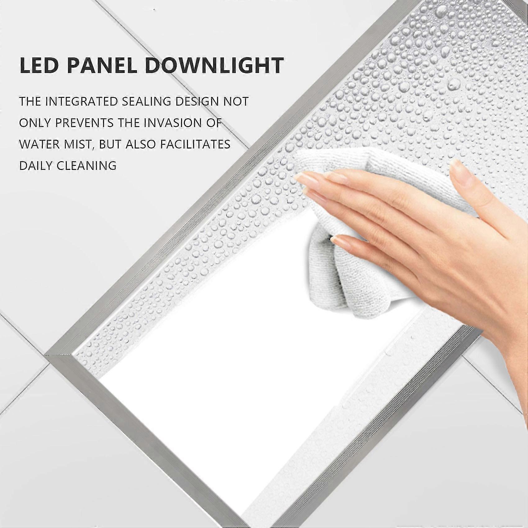 LED Downlight 40W 6500K LED Panel Downlight 30X60cm White Grid Lights ...