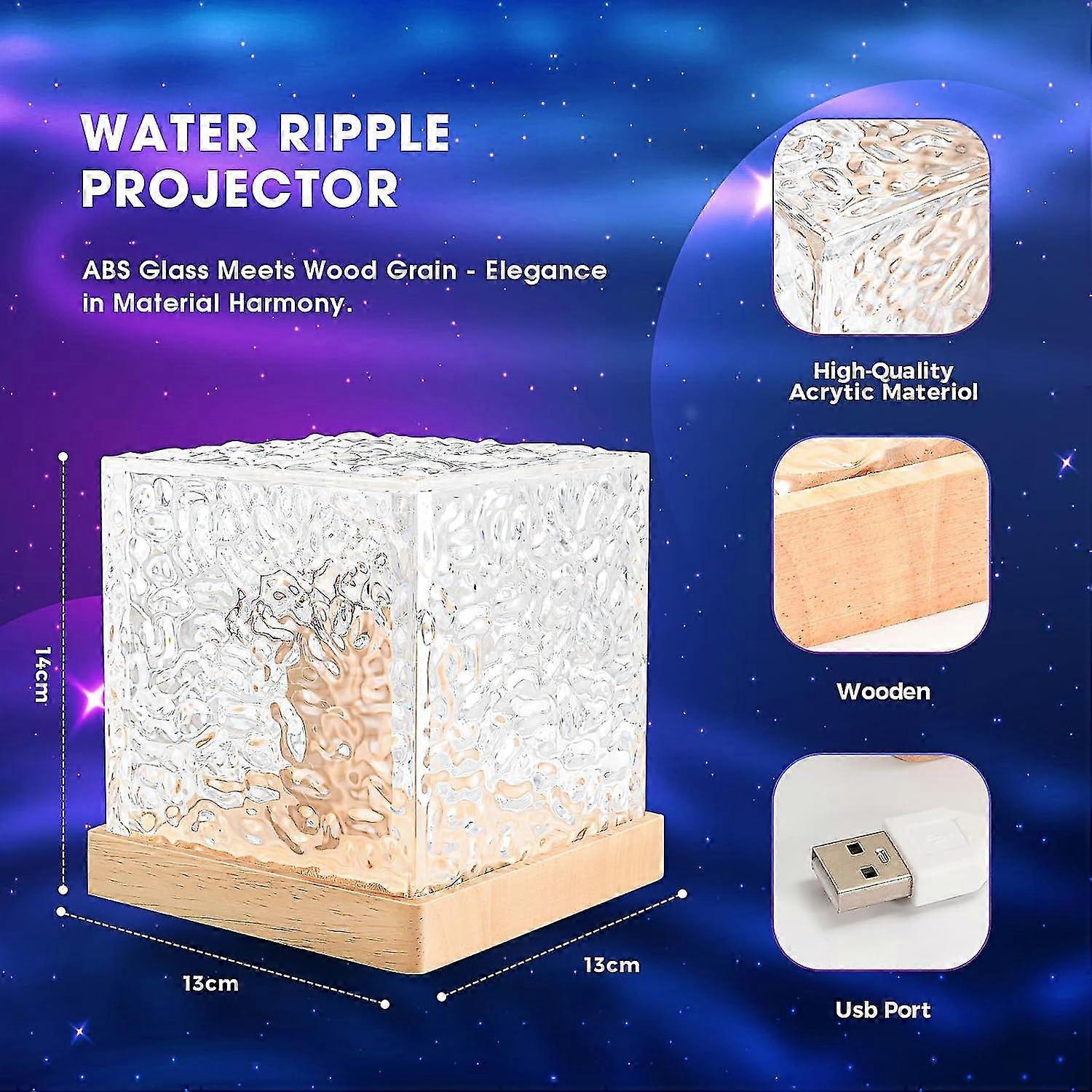 Ocean Wave Galaxy Projector, Night Light with Remote Control, 16 Colors Gradual | Fruugo UK