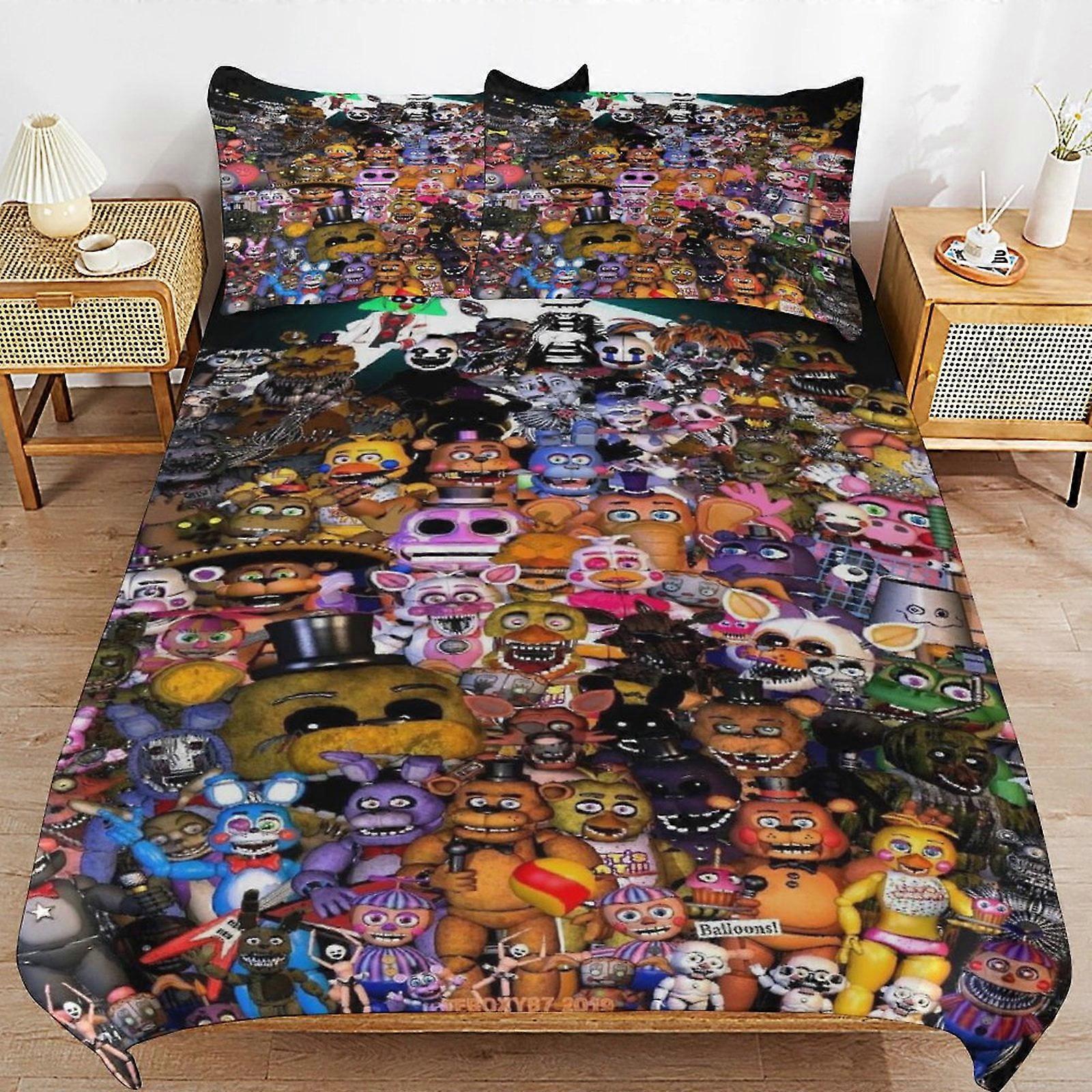 x234 Five Nights at Freddy's FNAF Bed Duvet Cover Microfiber Bedding ...