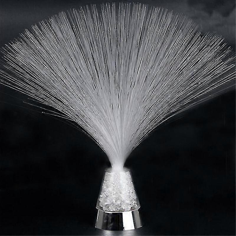 Fiber Optic Lamp Color Changing Crystal Base - Usb/battery Powered ...
