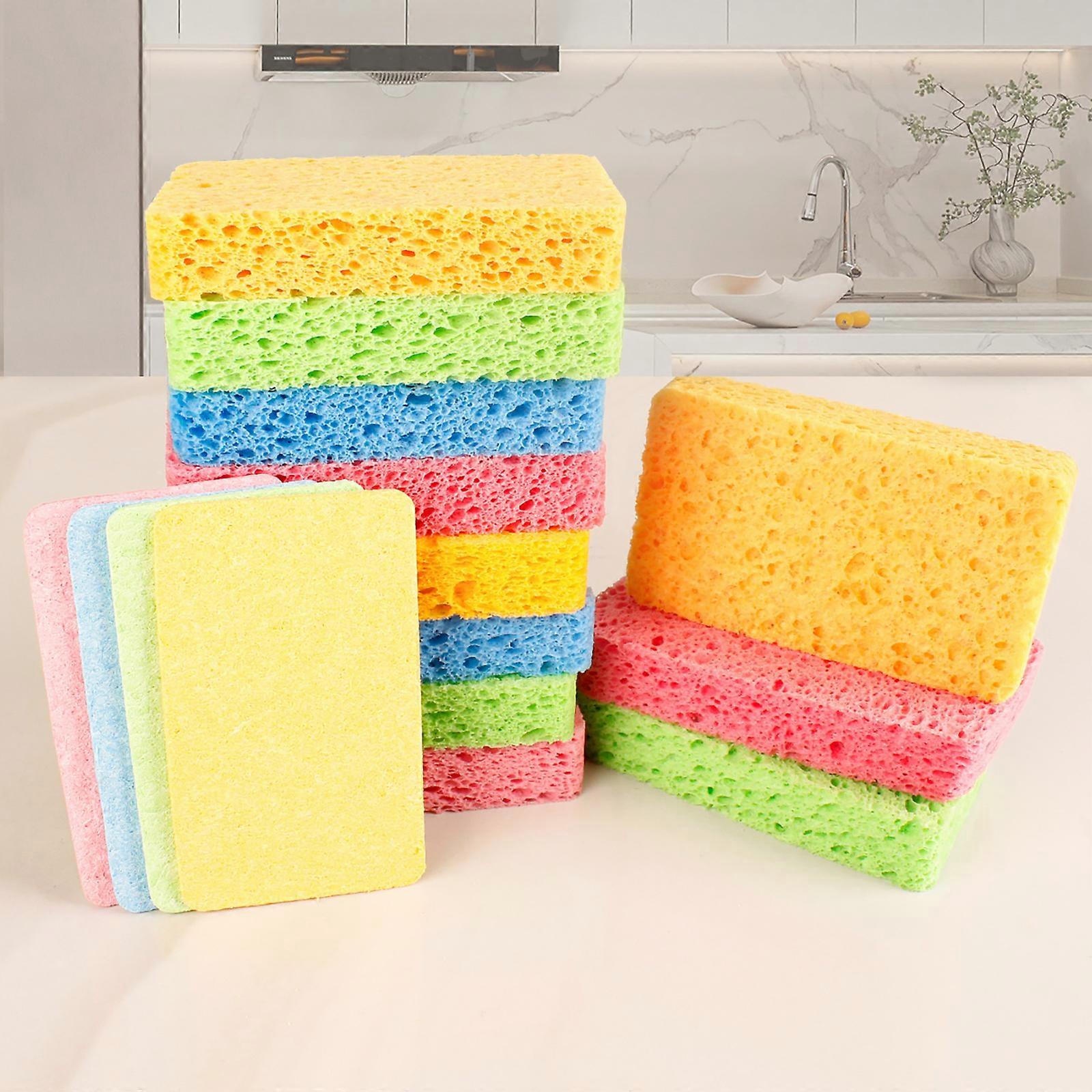 Large Cellulose Sponges, Kitchen Sponges for Dish, Thick Heavy Duty ...