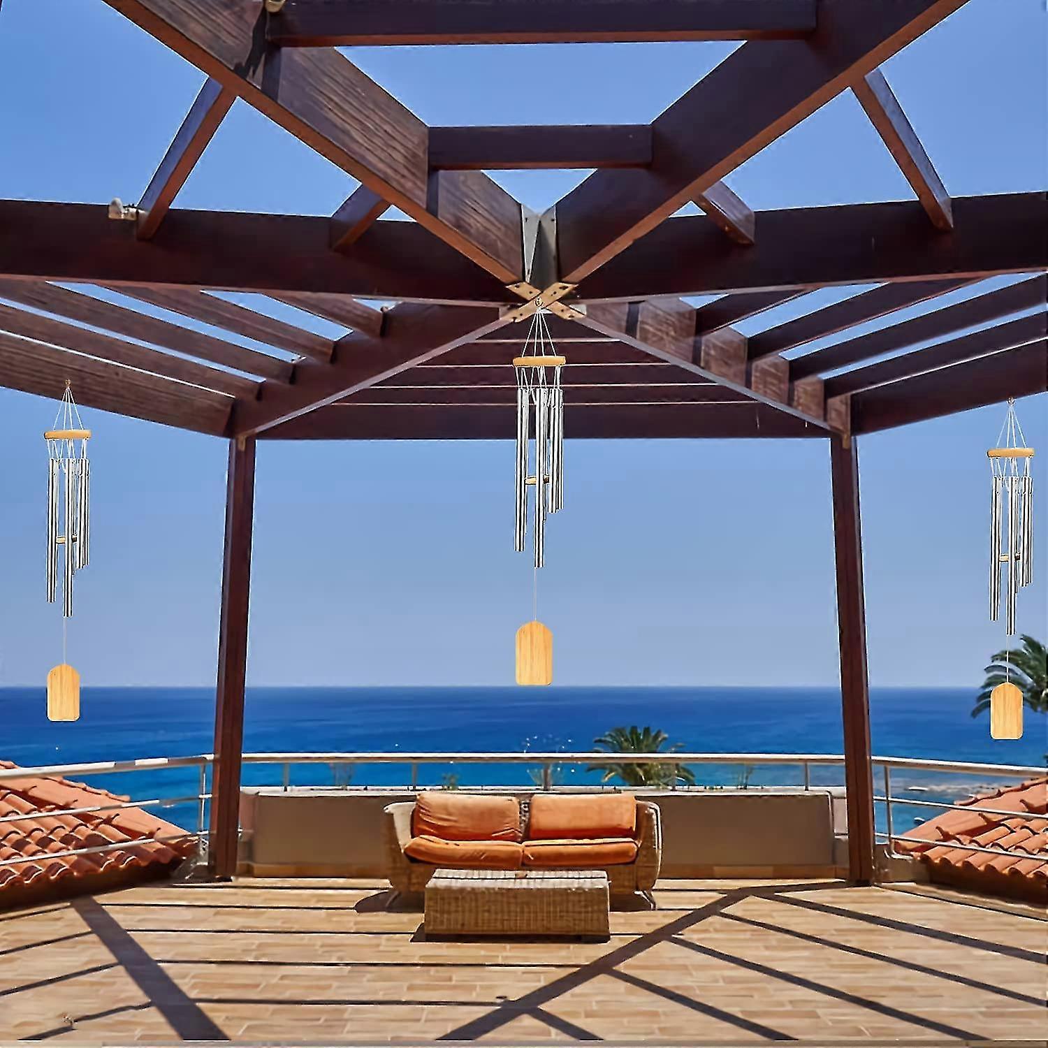 Wind Chimes, Chimes Metal Wind Chimes Wind Chimes 6 Pipes Outdoor Wind ...