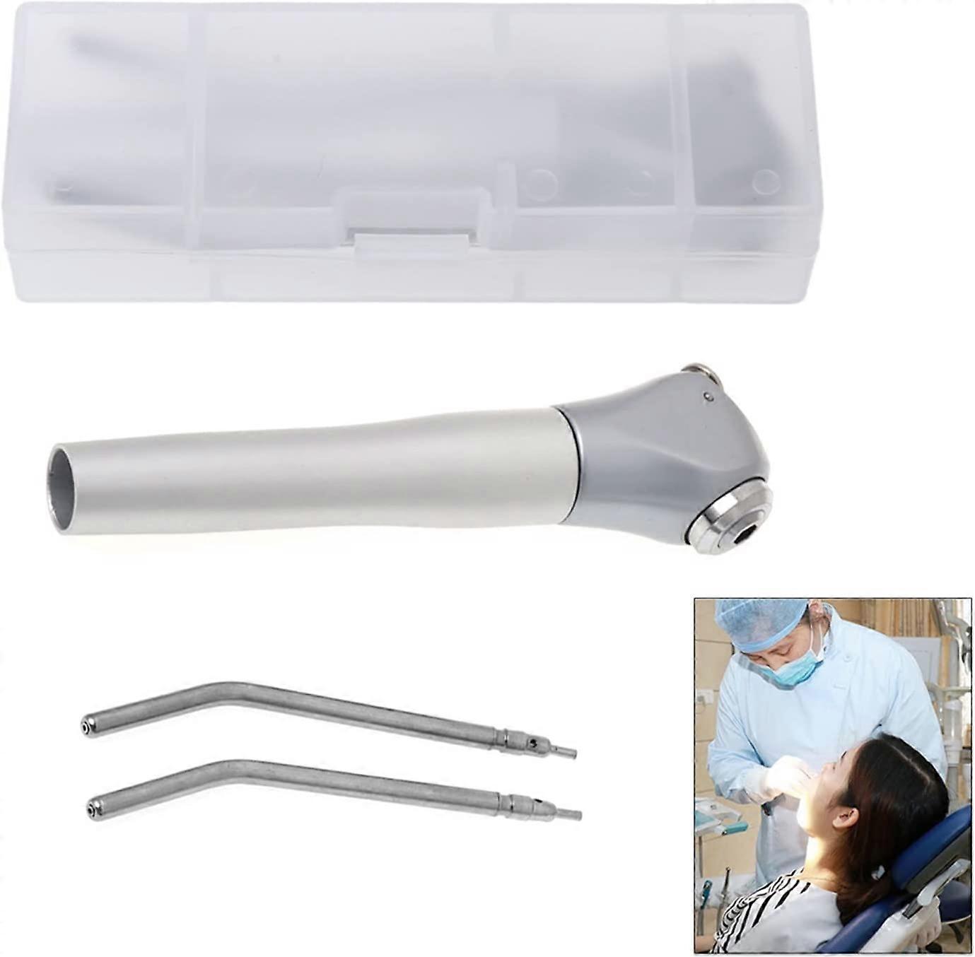 Dental 3 Way Air Water Jet Triple Syringe Handpiece with 2 Nozzle Tips ...