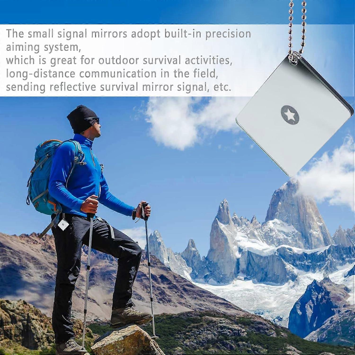 Signal Mirror Survival Reflective Mirror Outdoor Multifunctional Signal ...