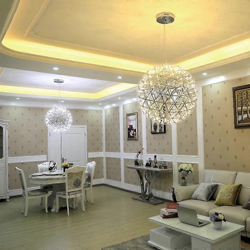 Remote Modern Spark Ball LED Ceiling Chandelier Lighting RGB Firework ...