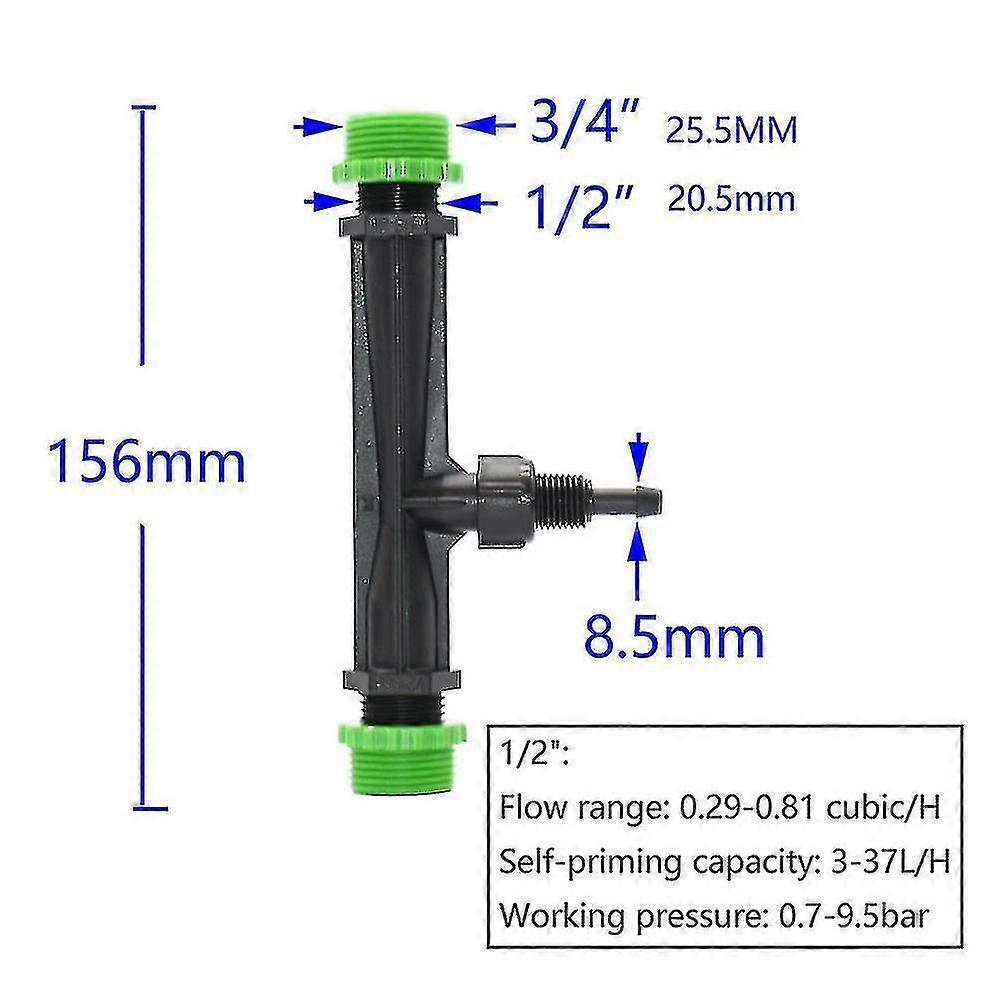 1/2 3/4 1 1.5 Inch Venturi Fertilizer Injector Kits Tap Filter Garden Agriculture Irrigation ...