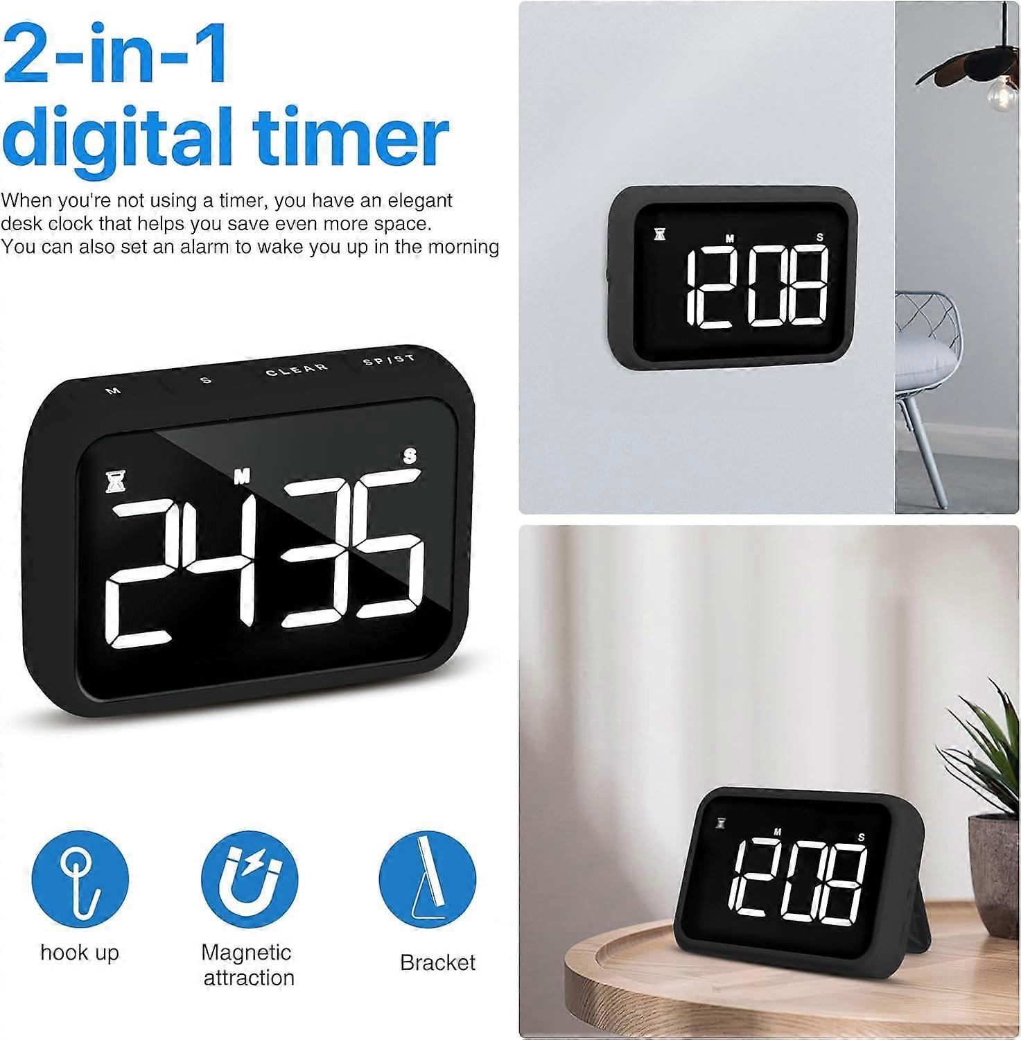 convenient,Digital Timer and whistle, Rechargeable Digital Kitchen ...