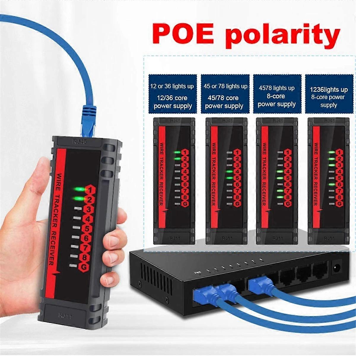 ET605 Network Cable Tester POE QC LAN Cable Pairing Check Scan Cable ...