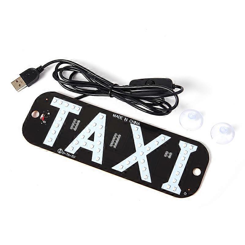 12V LED Taxi Cab Indicator Energy Saving Long Life Lamp Windscreen Sign ...