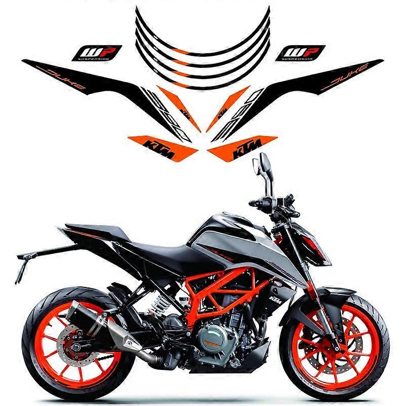 Vinyl Ktm Duke 125 200 390 Sticker Tank Pads Graphics Kit Motorcycle ...