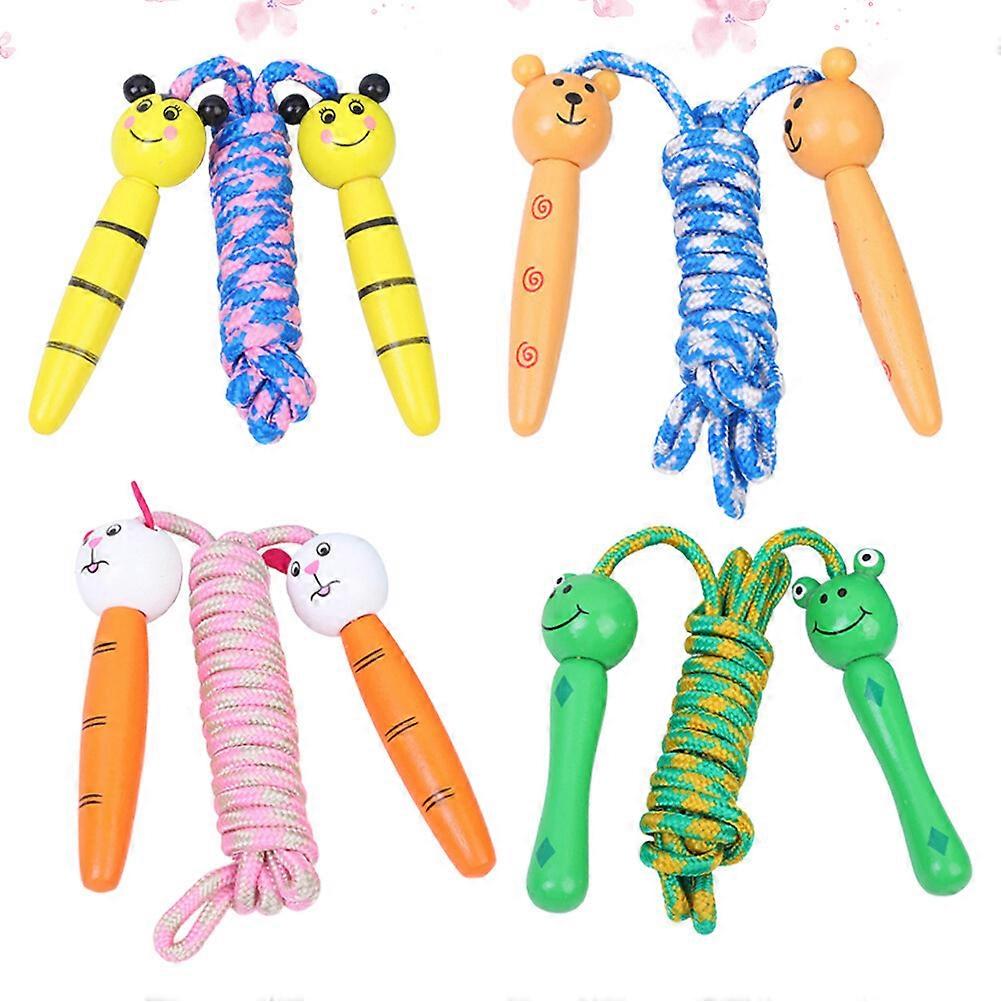 4pcs Cartoon Jump Rope Portable Jumping Exercise Equipment Creative ...