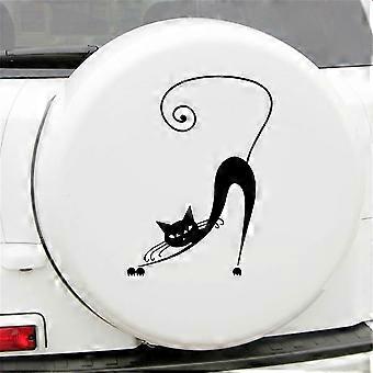 Fashion Abstract Cartoon Cat Car Sticker Decoration PET Waterproof ...