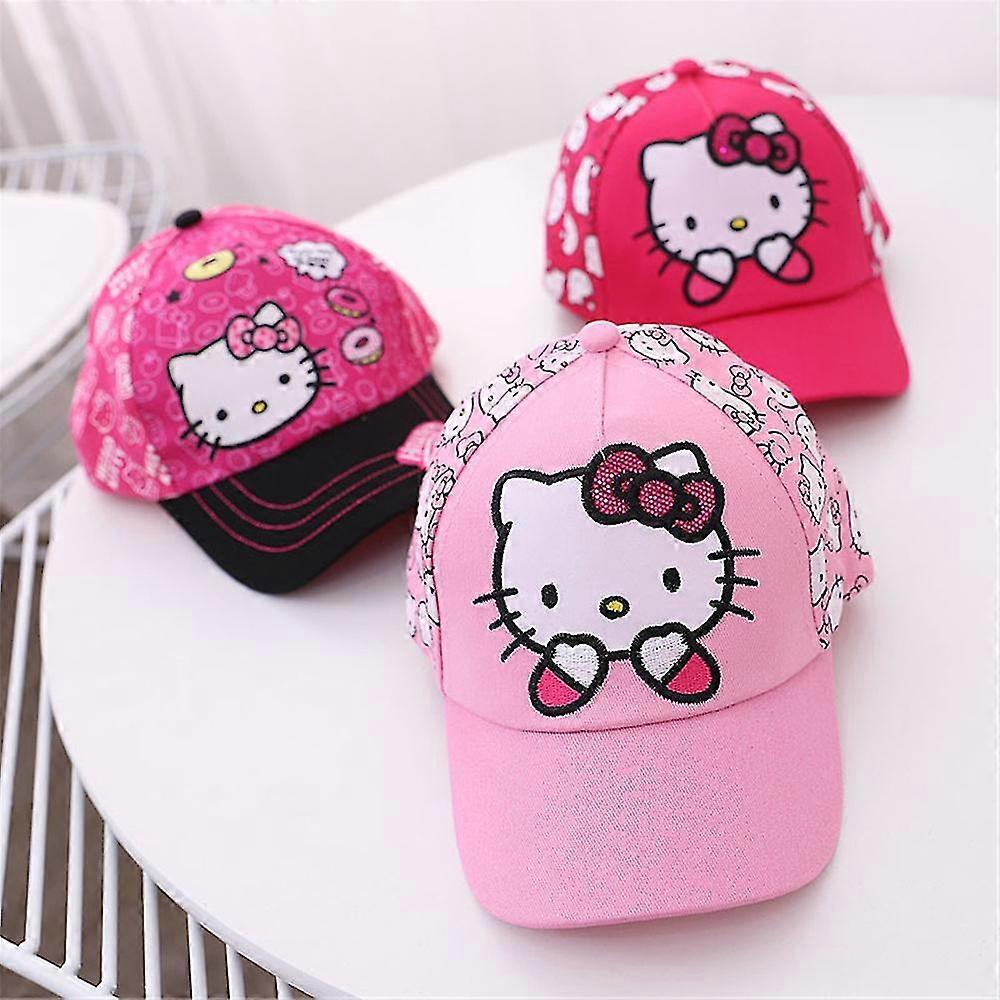 Hello Kitty Baseball Cap Children Kawaii Cartoon Sanrio Sun Visor ...