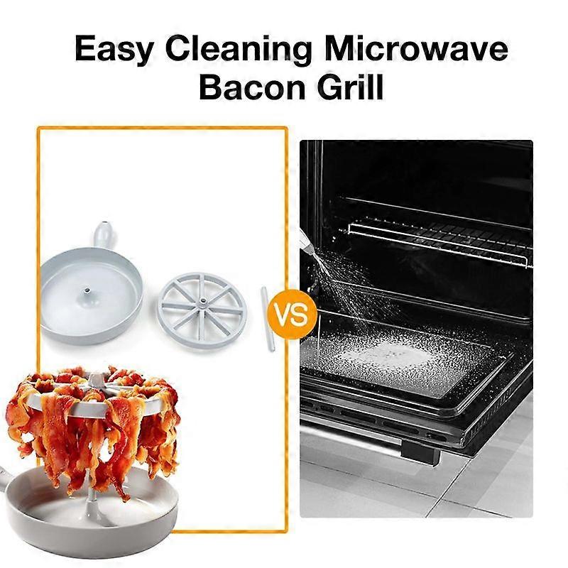 Microwave Bacon Cooker Quick Cooking Bacon Rack Grease Collector ...