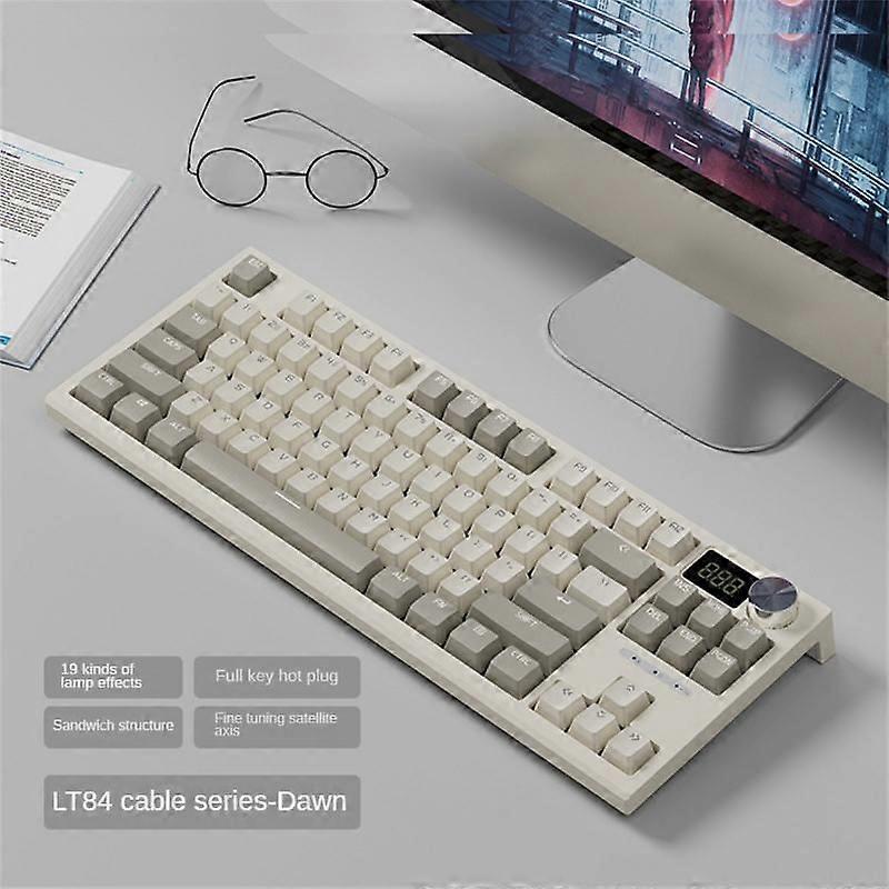 LT84 84-Key RGB Lighting Effect Wireless Mechanical Keyboard Hot ...