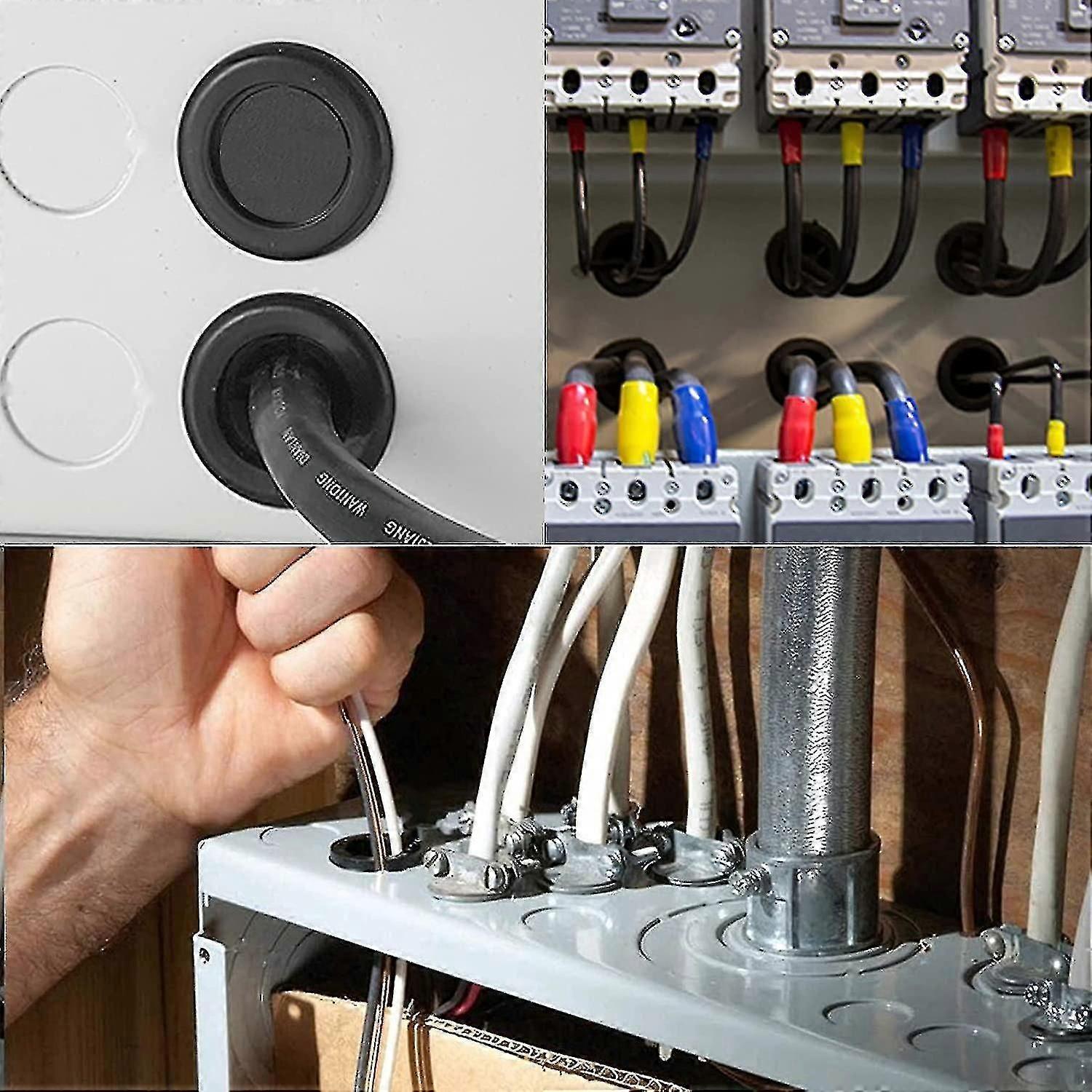 170pcs Rubber Grommet Assortment Set Hole Plug With Organizer Case Electrical Wire Ring Gasket ...