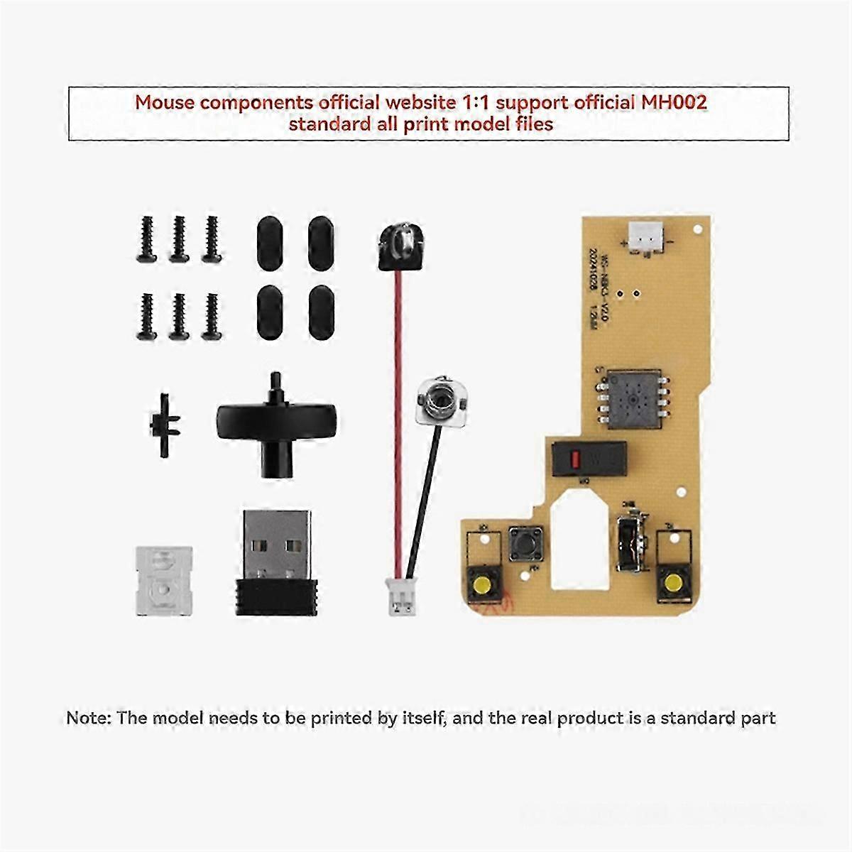 For Bamboo Lab DIY 3D Printing Wireless Mouse Kit Model 002 Computer ...
