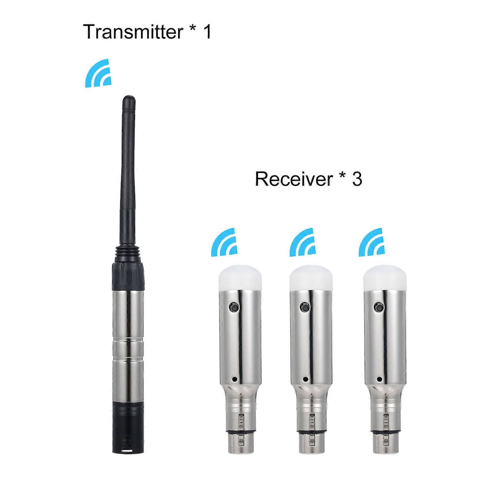 Wireless DMX512 Signal Transmitter Receiver Set 1 Transmitter 3 ...