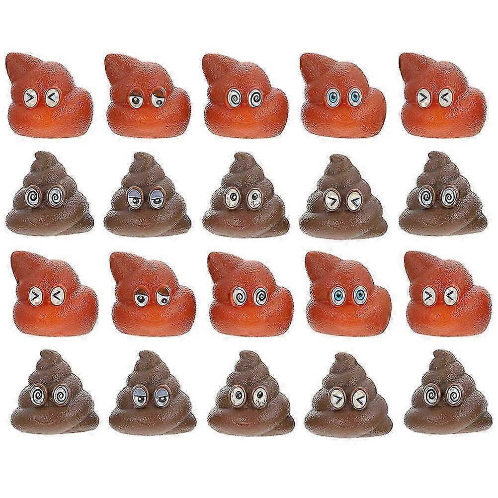 60pcs Fake Poop Toys Realistic Poop Toys Plastic Poop Models Game ...